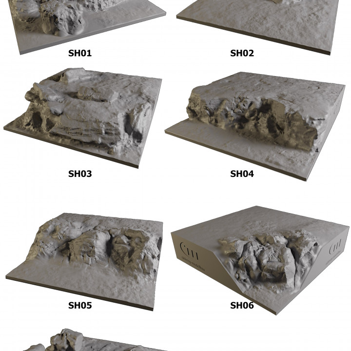 3D Printable SM - hill modules by Jörg Cappel