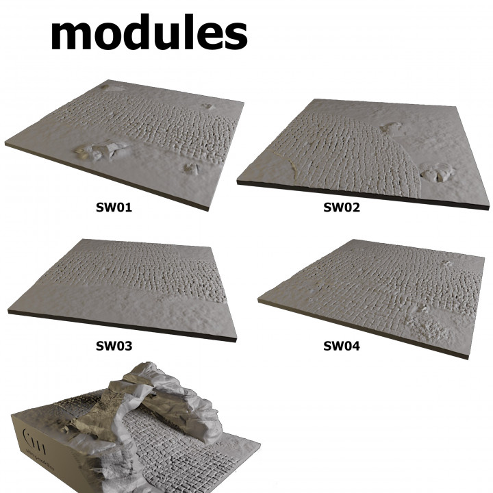 3D Printable SM - cobblestone modules by Jörg Cappel