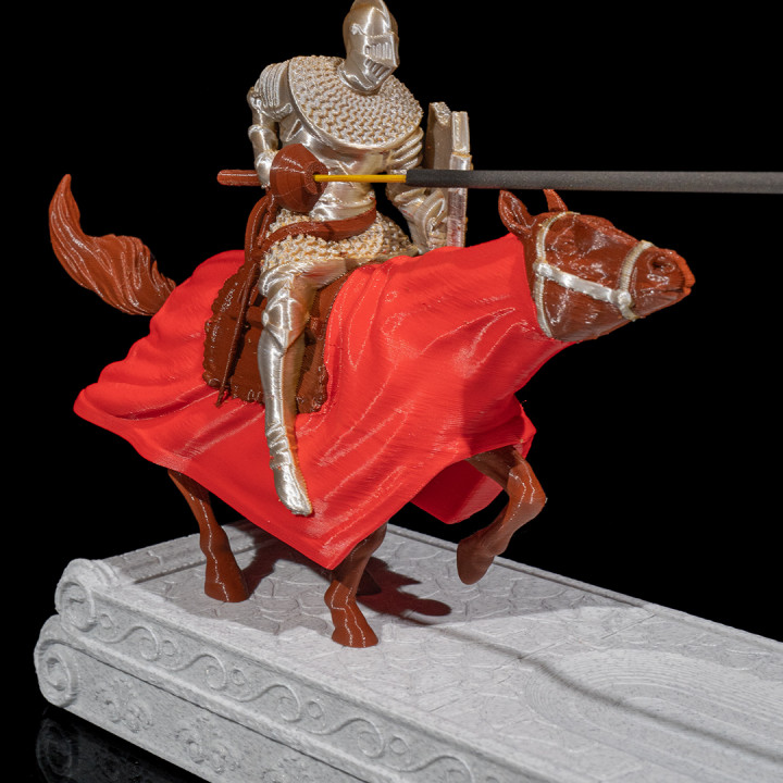 3D Printable Joust a Knight Incense Holder by Stlflix