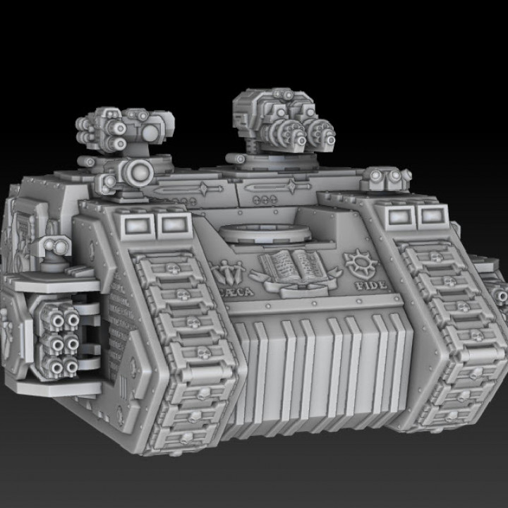 3D Printable Silver Wardens Grav Raider Tank/Troop Carrier ...