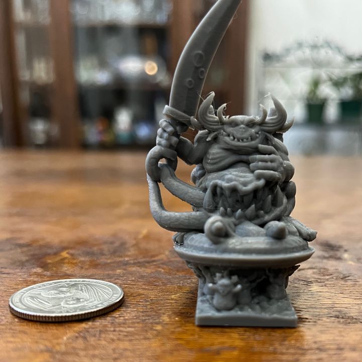 3D Printable Infection Demons: Overlord (10mm) by Tordo Miniatures