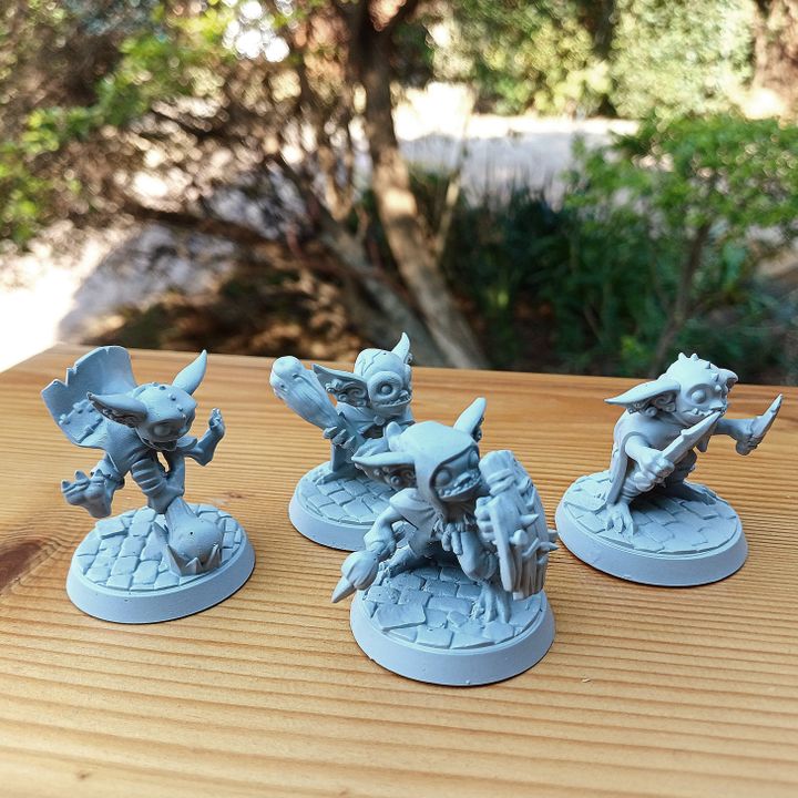 3D Printable Tiny Goblins - All variants by Demon Door Minis