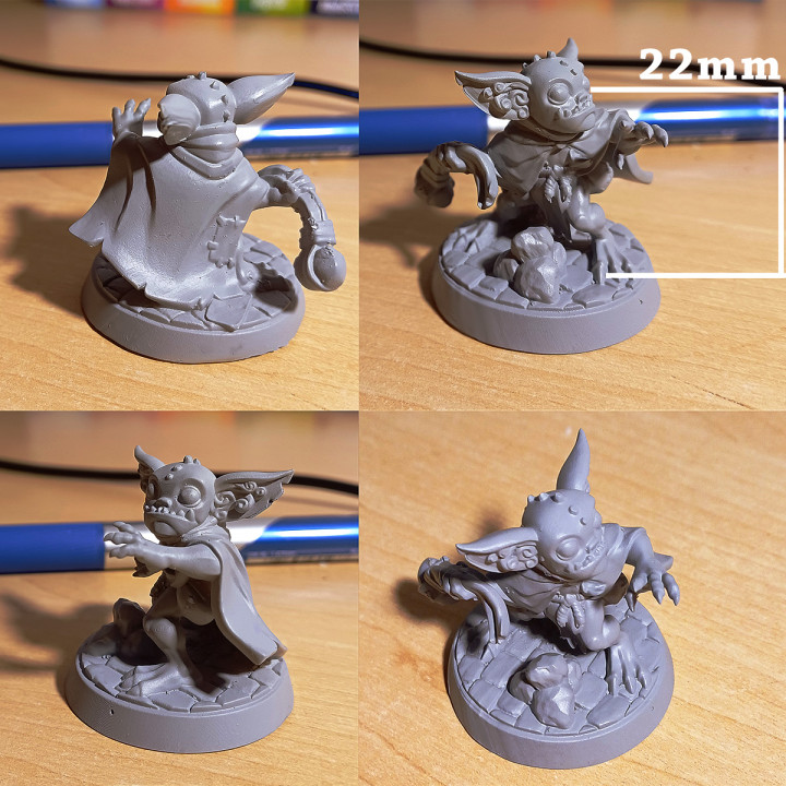 3D Printable Tiny Goblins - All variants by Demon Door Minis