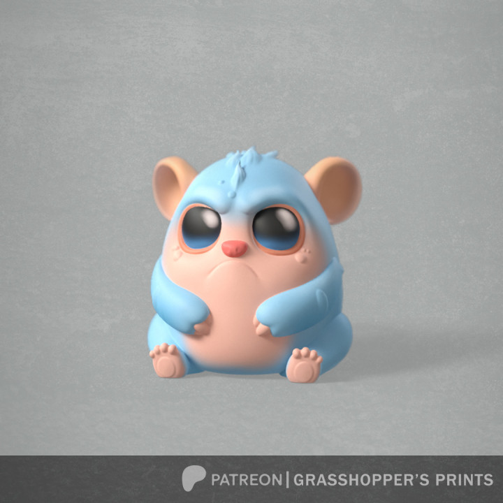 3D Printable GRUMPY MOUSE by Grass Hopper