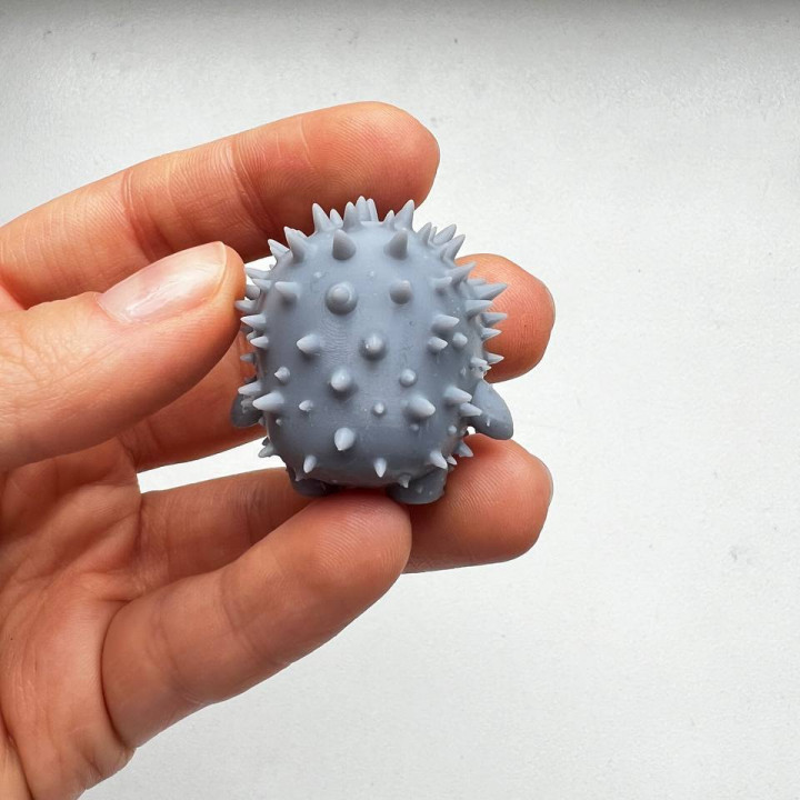 3D Printable GRUMPY MONSTER (SPIKIE) by Grass Hopper