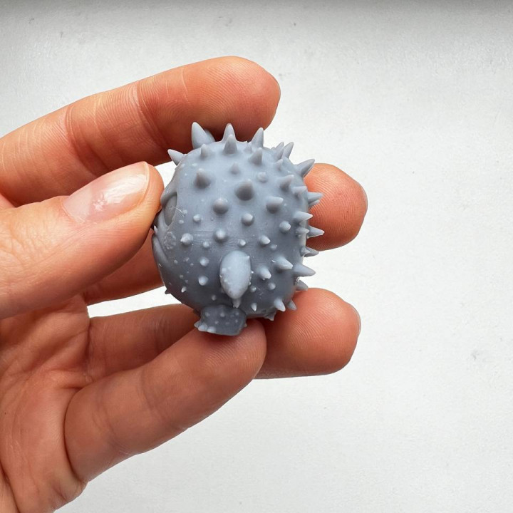 3D Printable GRUMPY MONSTER (SPIKIE) by Grass Hopper