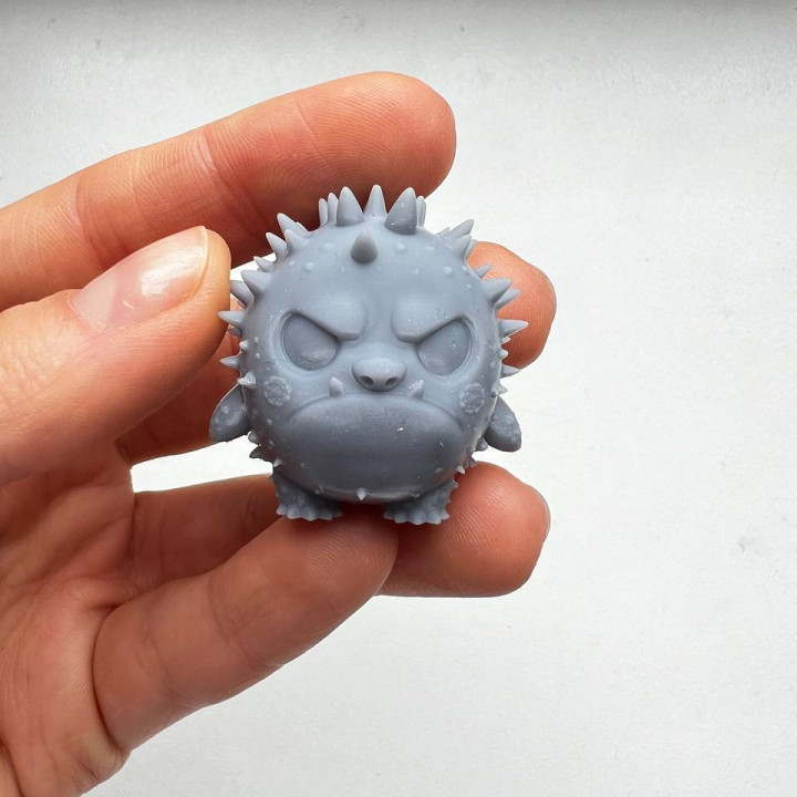 3D Printable GRUMPY MONSTER (SPIKIE) by Grass Hopper