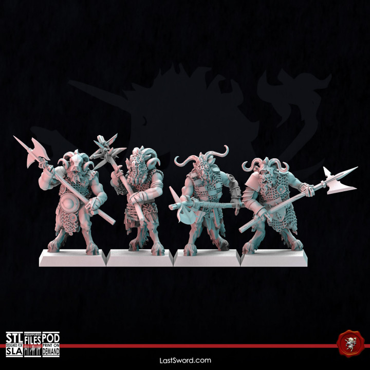 3D Printable LongHorn Herd by LastSword Miniatures