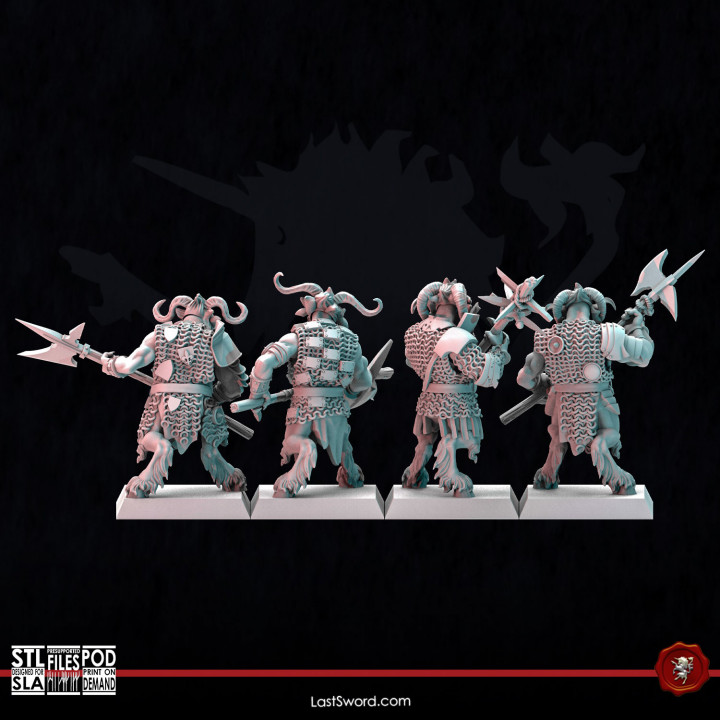 3D Printable LongHorn Herd by LastSword Miniatures