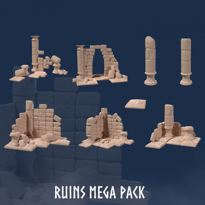 3D Printable Ancient Ruins : Lost city Megapack - Ruins, Ancient Ruins ...