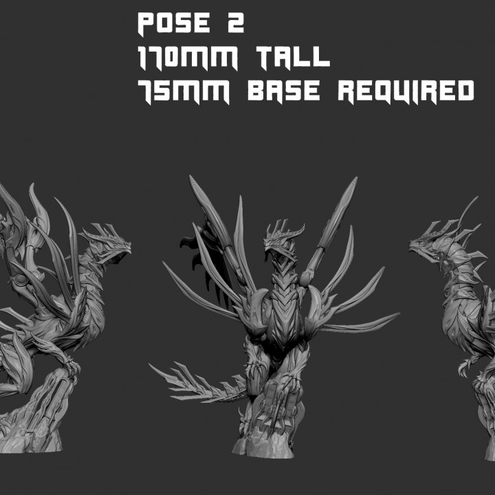 3D Printable Dragon Construct (Pose 2 of 2) by Mini Monster Mayhem