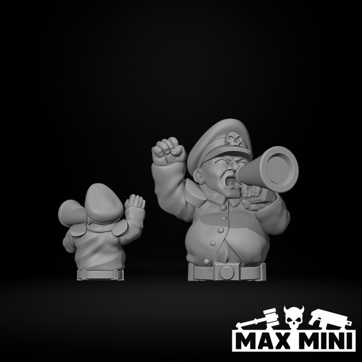 3D Printable Half Guard Tank Commanders by Max Mini
