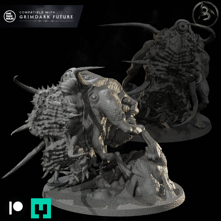 3D Printable The Scourge: Abysal Juggernaut by bLUARt