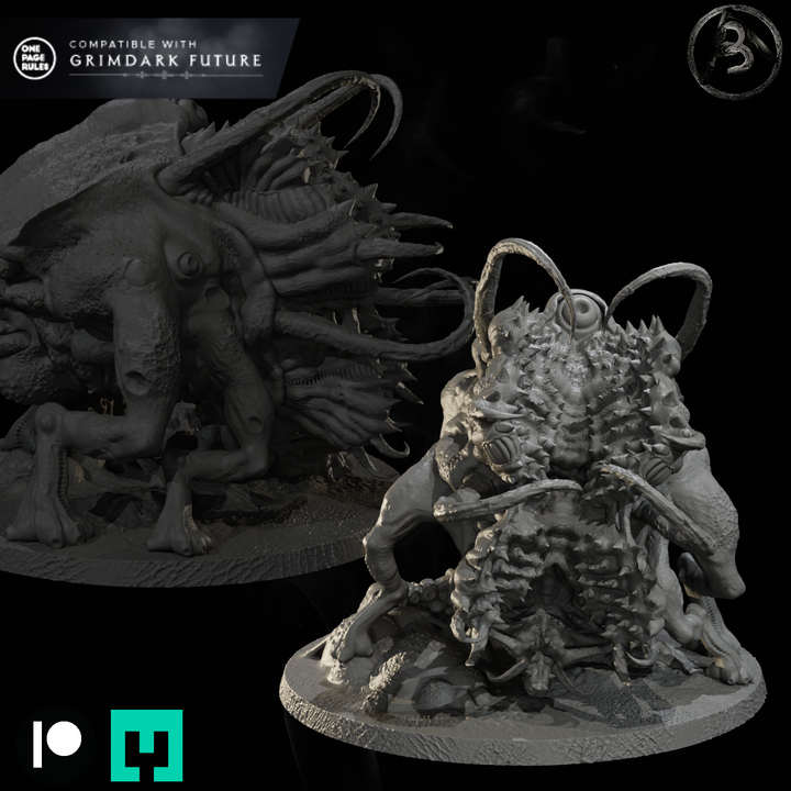 3D Printable The Scourge: Abysal Juggernaut by bLUARt