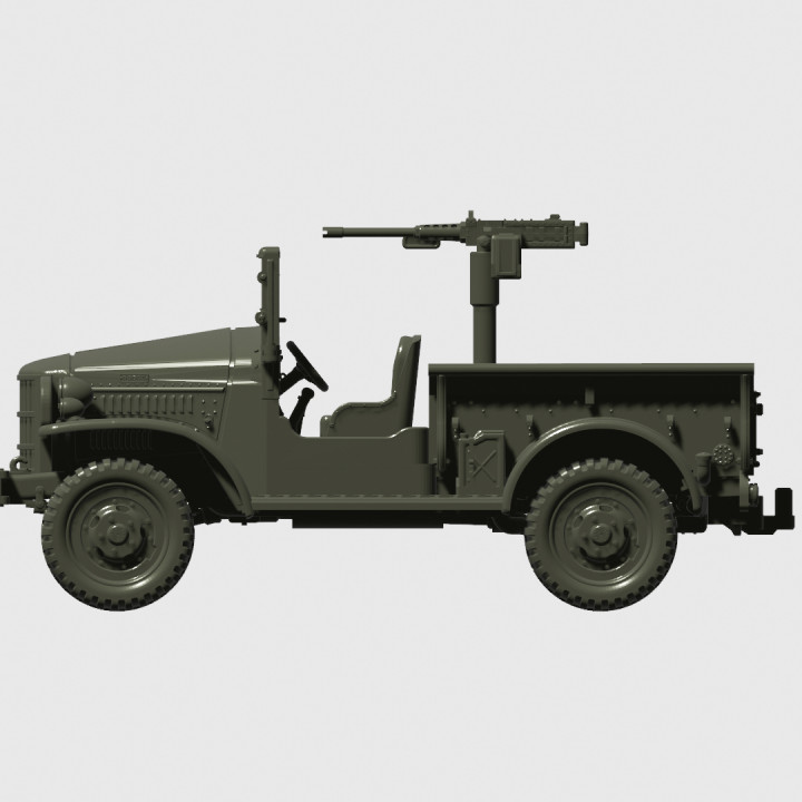 3D Printable Dodge WC-21 weapons carrier (½-ton) (US, WW2) by Wargame3d