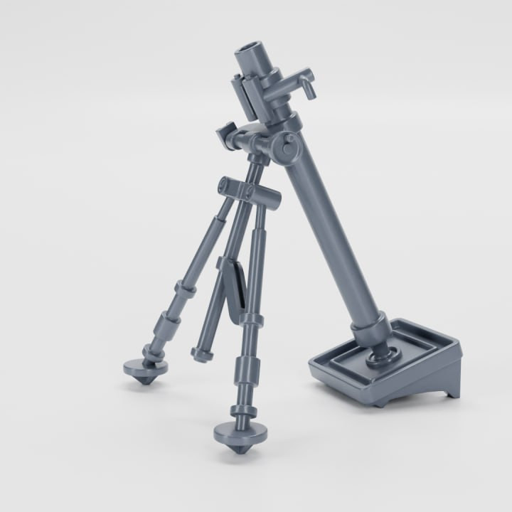 3D Printable Dodge WC51-52 with winch + machine gun + 60mm mortar (US ...