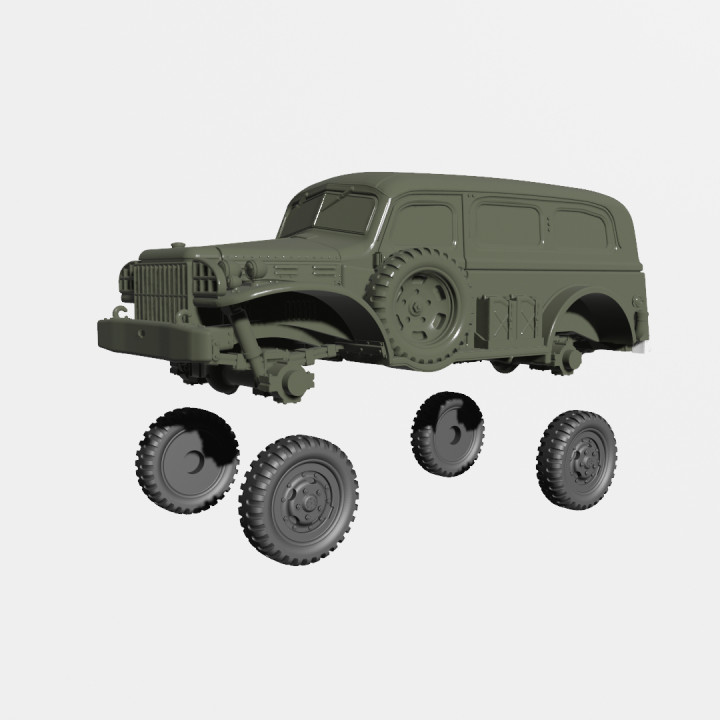 3D Printable Dodge WC-53 Carryall (US, WW2) by Wargame3d