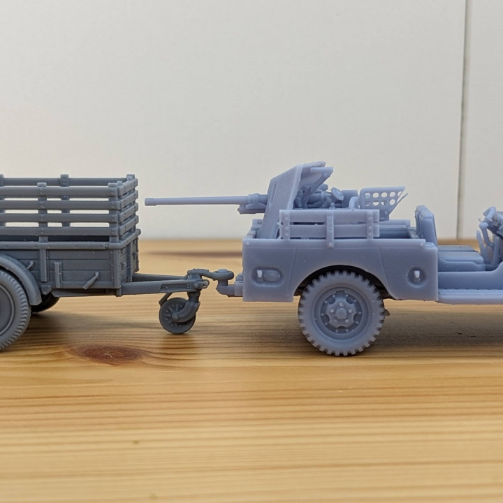 3D Printable Dodge WC-55 with 37mm M6 GMC (US, WW2) by Wargame3d