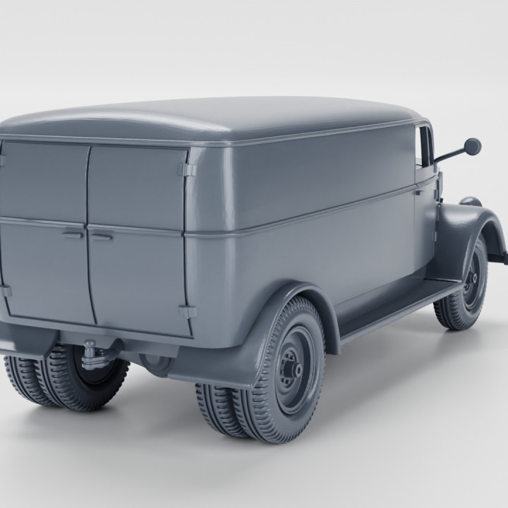 3D Printable Opel Blitz 1.5t Kastenwagen (Germany, WW2) by Wargame3d