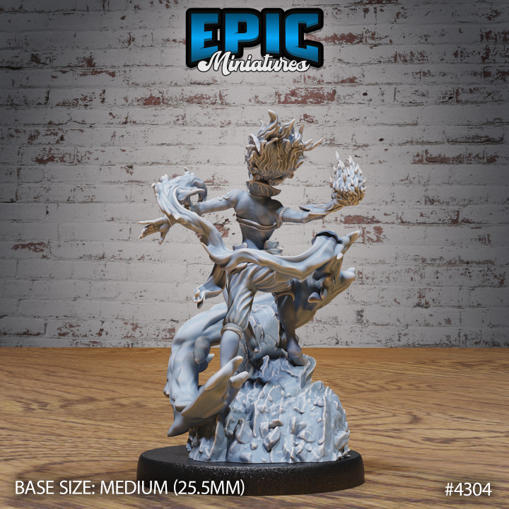 3D Printable Young Efreeti Female Set / Fire Elemental / Ancient ...