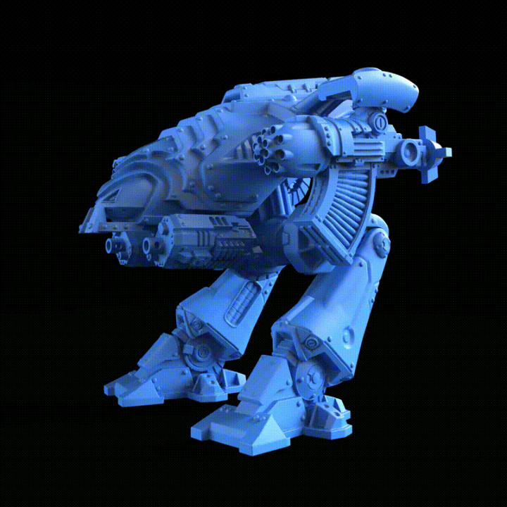 3D Printable IMPERIAL - BIG D - 28mm Print ready supported Mech by Adam ...