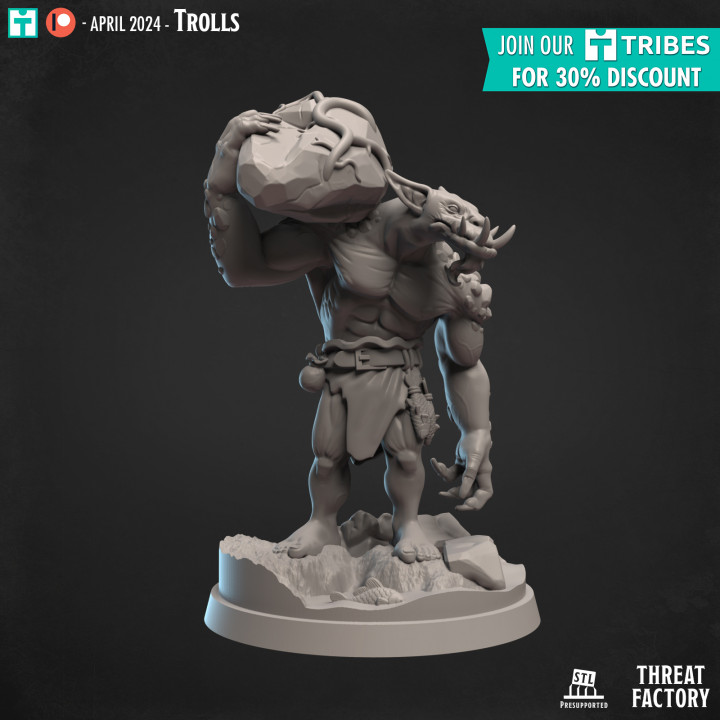 3D Printable Male troll by Threat Factory