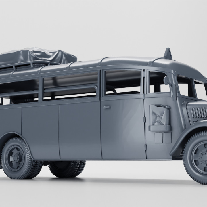 3D Printable Opel Blitz Ambulance Bus (3.6S Omnibus) (Germany, WW2) by ...