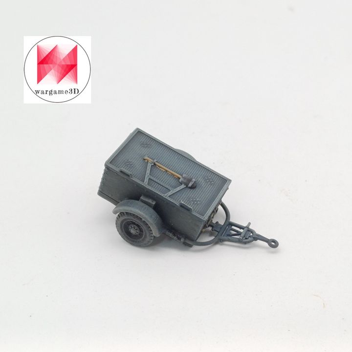 3D Printable Sd Ah 51 ammunition trailer (Germany, WW2) by Wargame3d