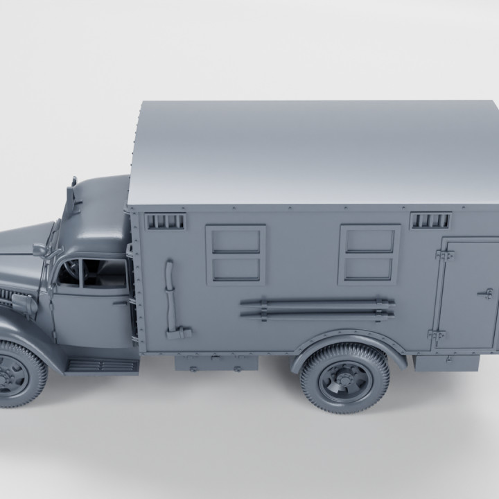 3D Printable Opel Blitz C Command Car (Germany, WW2) by Wargame3d