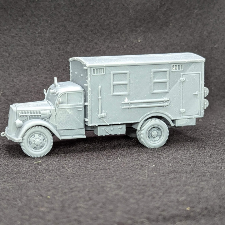 3D Printable Opel Blitz C Command Car (Germany, WW2) by Wargame3d