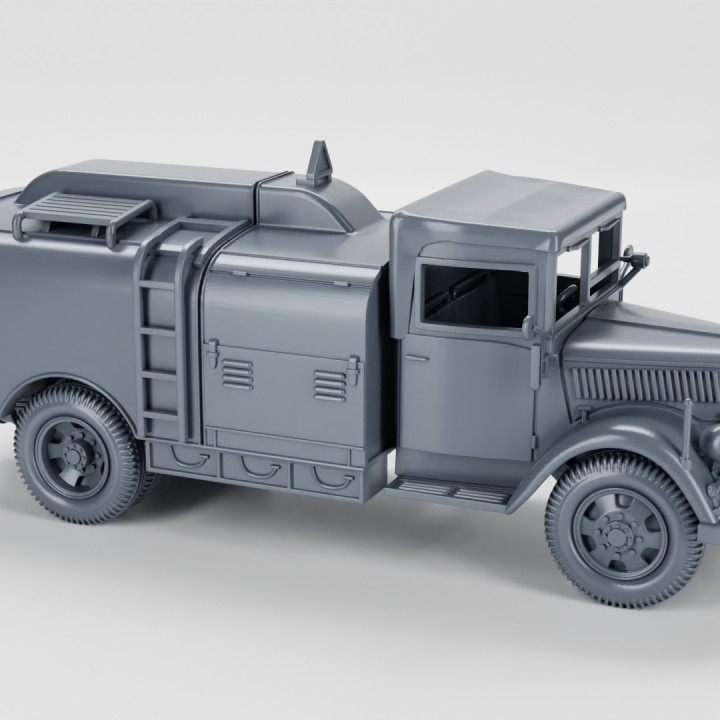 3D Printable Opel Blitz Tankwagen - Kfz.385 (Germany, WW2) by Wargame3d