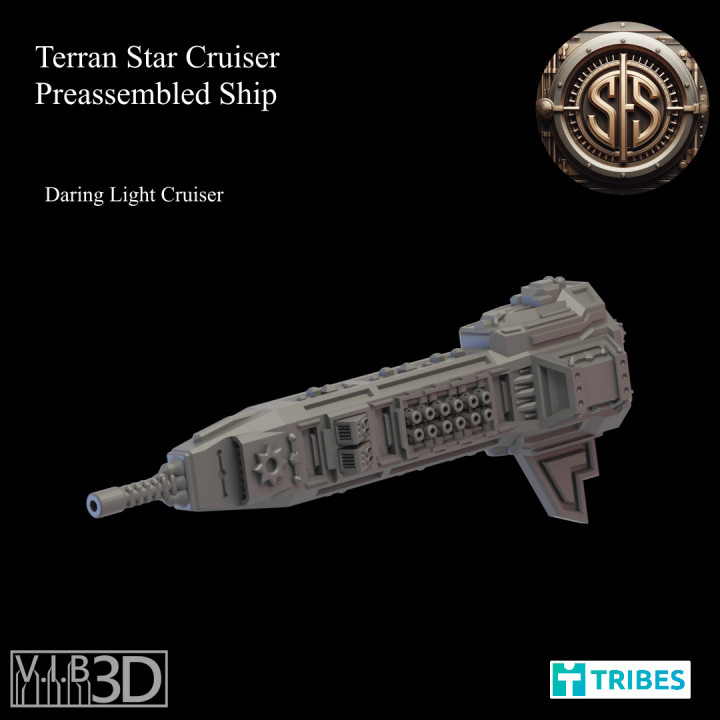 3D Printable Terran Star Cruiser Modular Kit by Soul Forge Studio