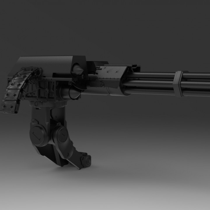3D Printable Minigun by NONPAPER