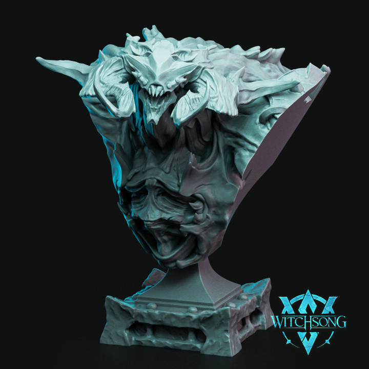 3D Printable Bust - Ghel'kerot, Guardian of the Gate by Witchsong ...