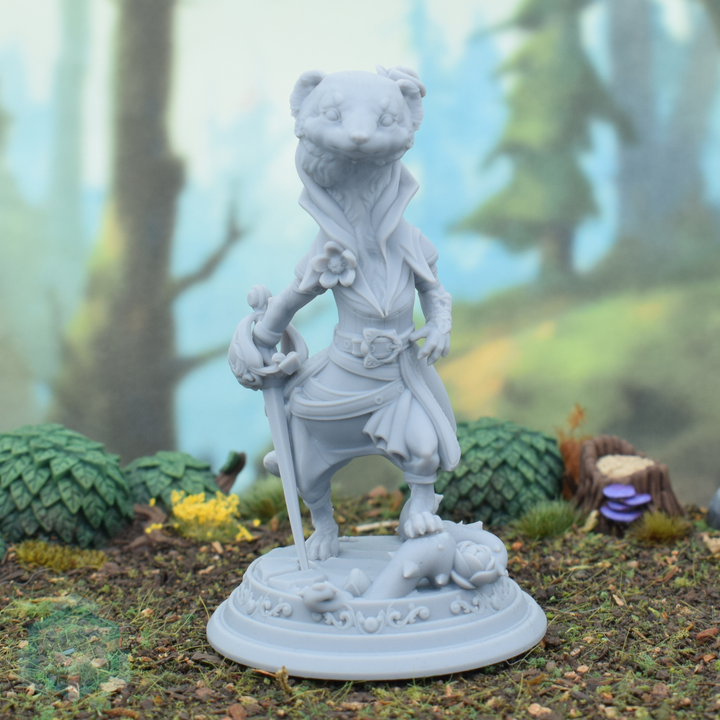3D Print of Donna The rogue ranger Ferret lady by EmpireOfMinis