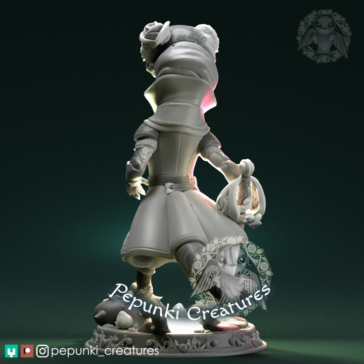 3D Printable Donna The rogue ranger Ferret lady by Pepunki Creatures