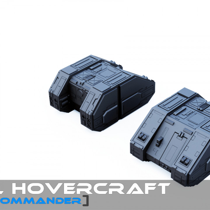 3D Printable Scifi hover vehicles by Project Mobius