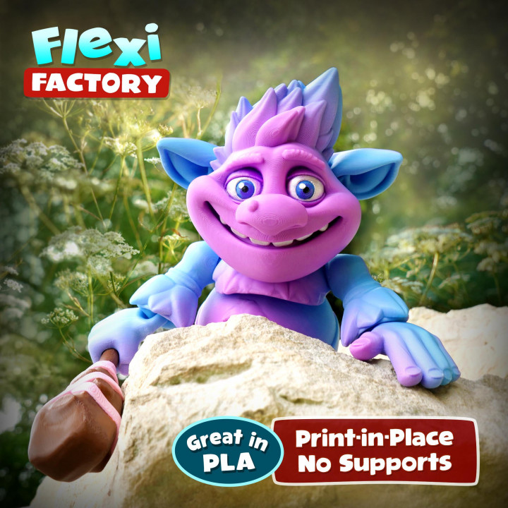 3D Printable Flexi Factory Troll by Flexi Factory