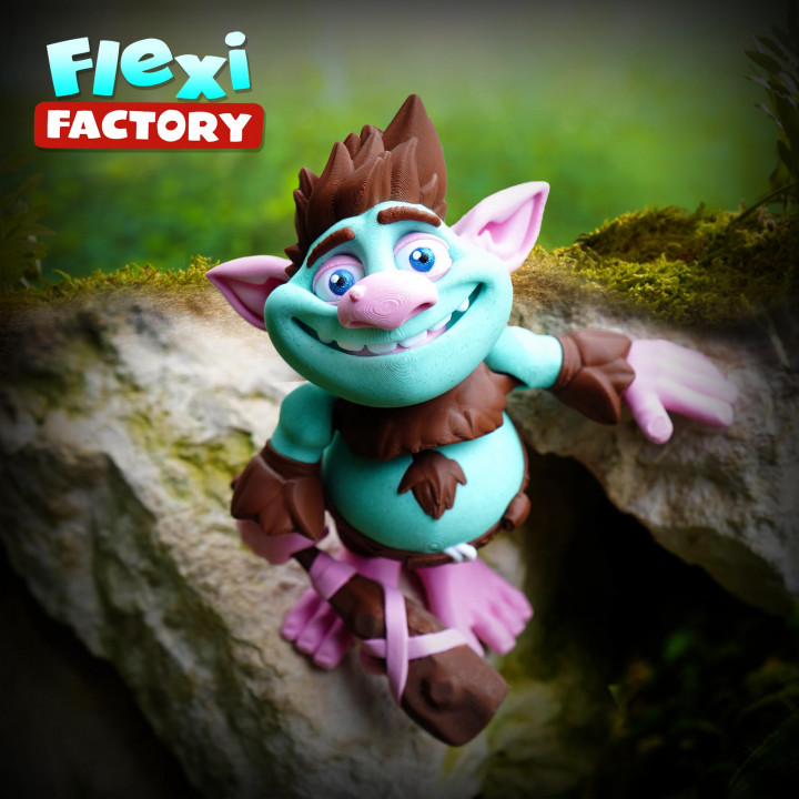 3D Printable Flexi Factory Troll by Flexi Factory