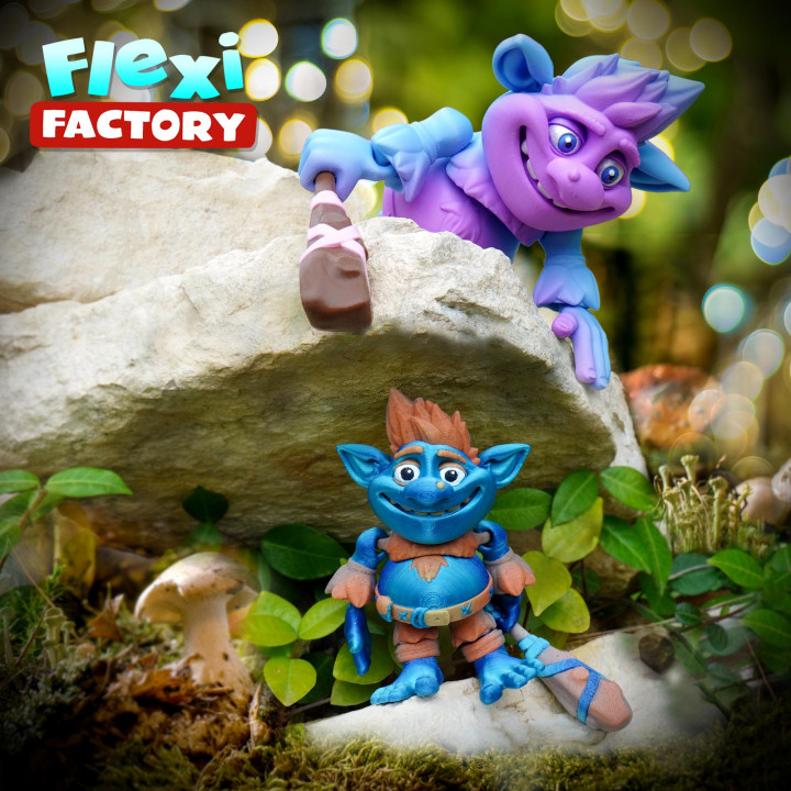 3D Printable Flexi Factory Troll by Flexi Factory