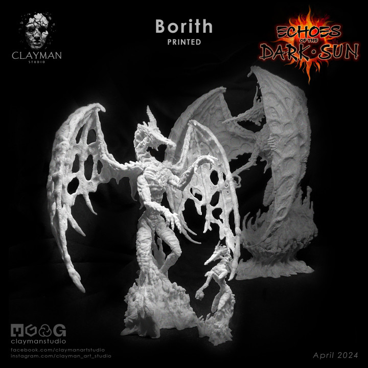 3D Printable Borith the Dragon by Clayman Studio
