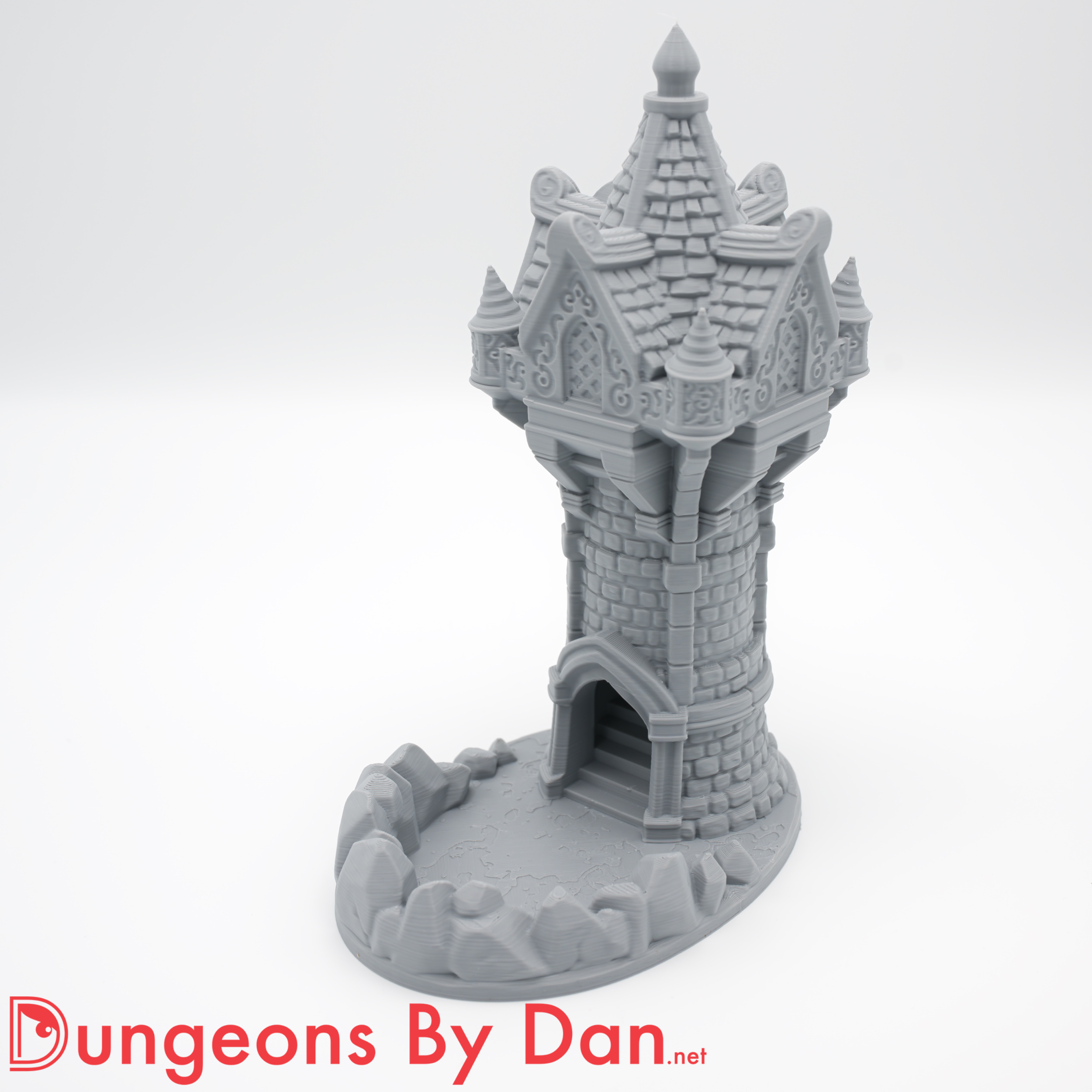 3D Printable Wizard's Roll - Dice Tower by Fantasy 3D Tabletop