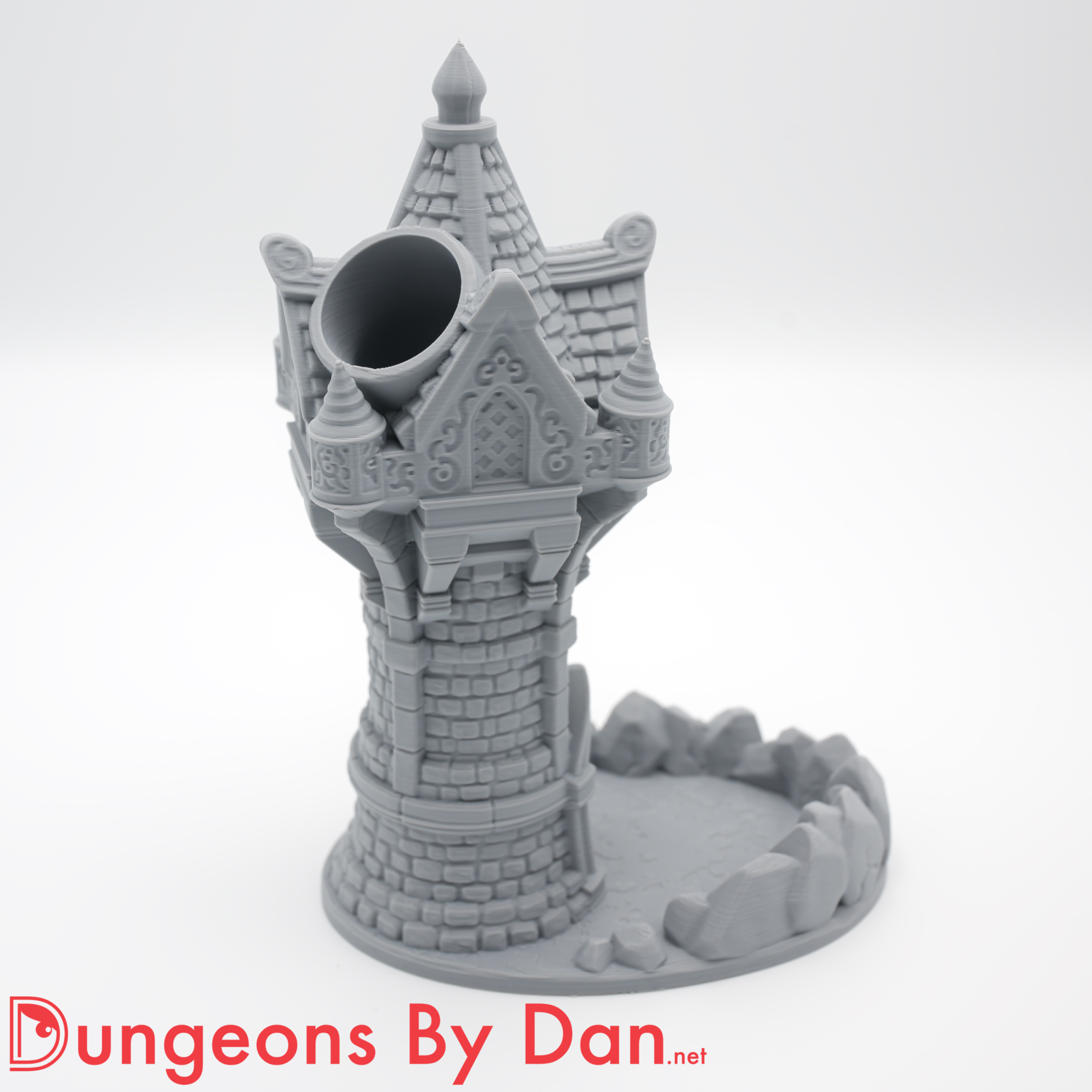 3D Printable Wizard's Roll - Dice Tower by Fantasy 3D Tabletop