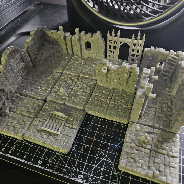 3D Print of Death x Tiles - Dungeon Set (Supportless) 通过 db85