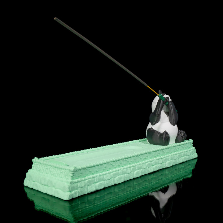 3D Printable The Panda Flutist Incense Holder by Stlflix
