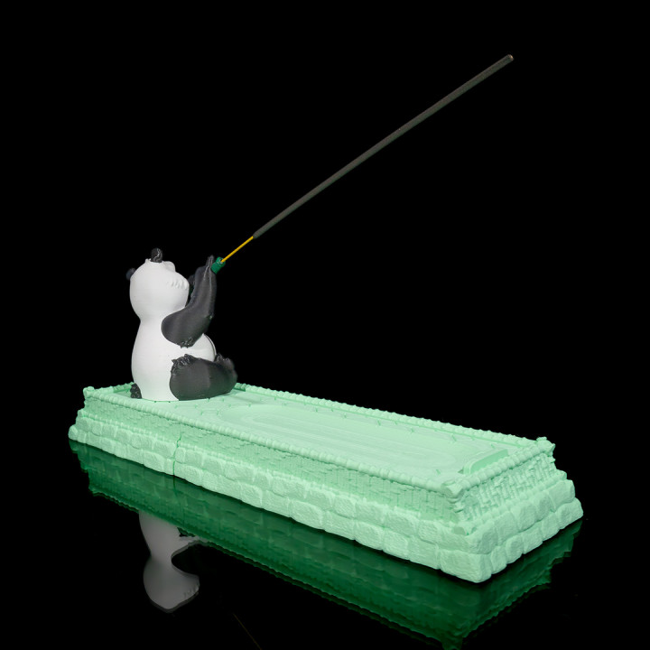 3D Printable The Panda Flutist Incense Holder by Stlflix