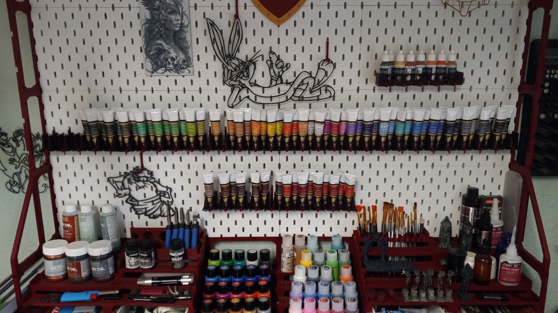 3D Printable Master Painter - Modular 3D Printable Paint Rack - All ...