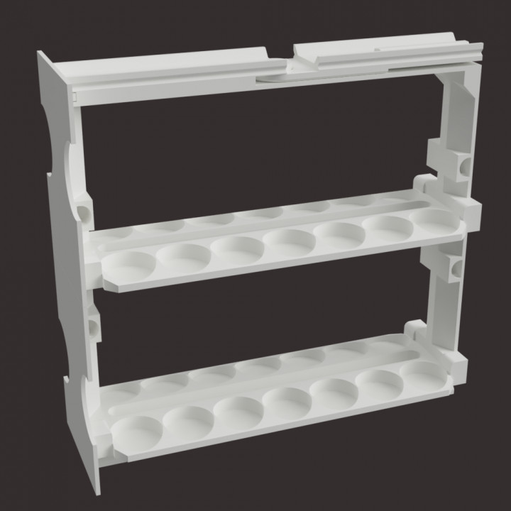 3D Printable Master Painter - Modular 3D Printable Paint Rack - All ...