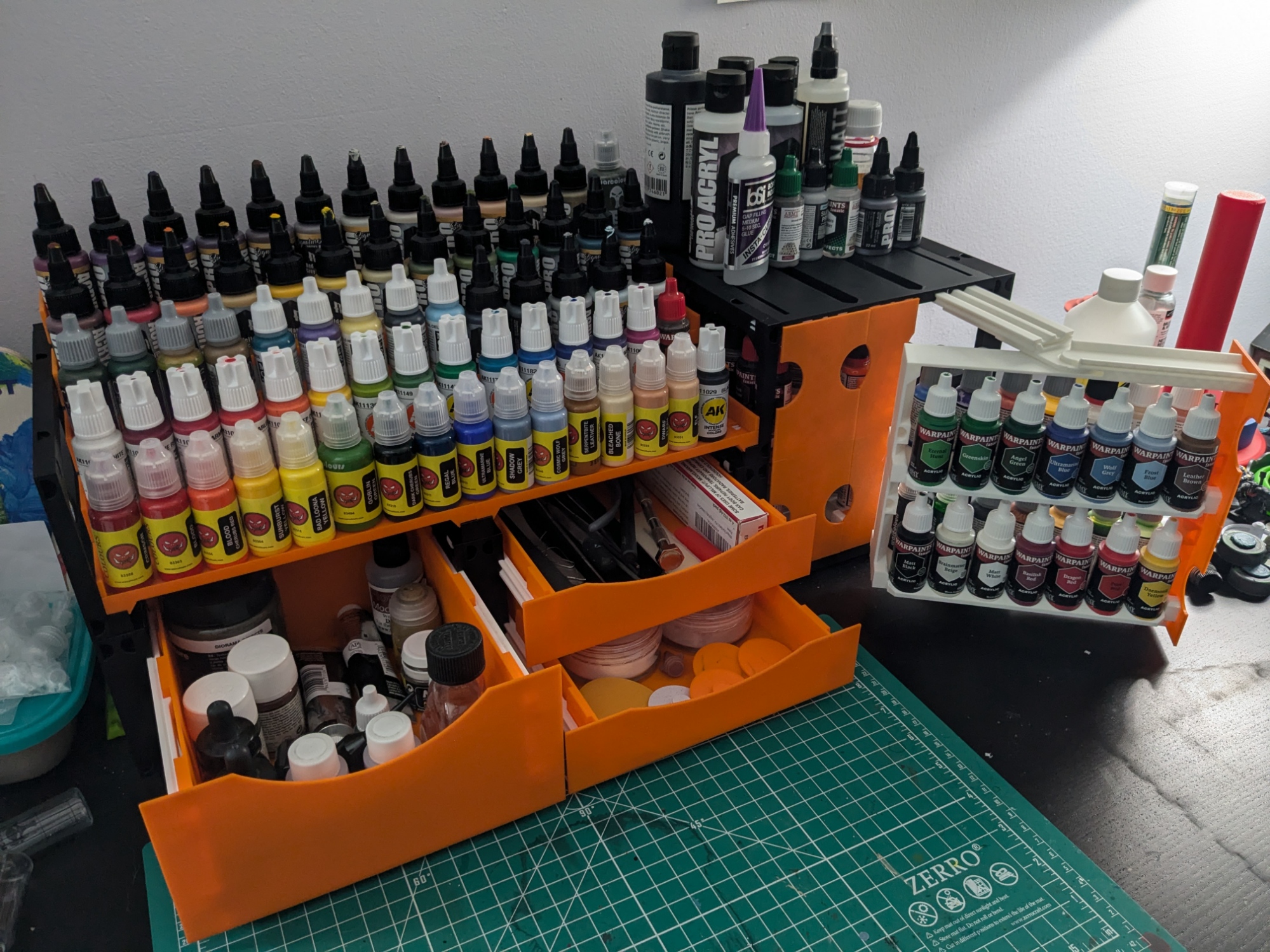 3D Printable Master Painter - Modular 3D Printable Paint Rack - All ...