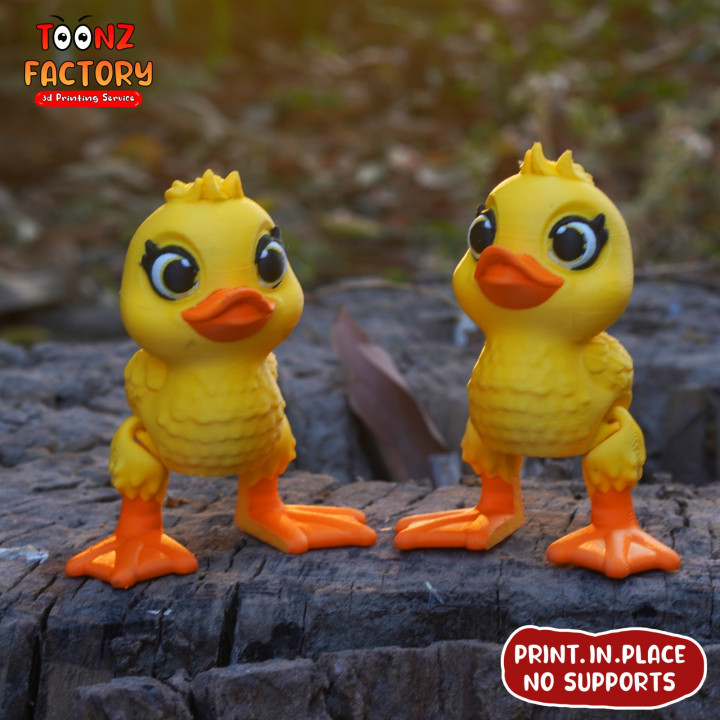 3D Printable Flexi Duck With Boots by Toonz Factory